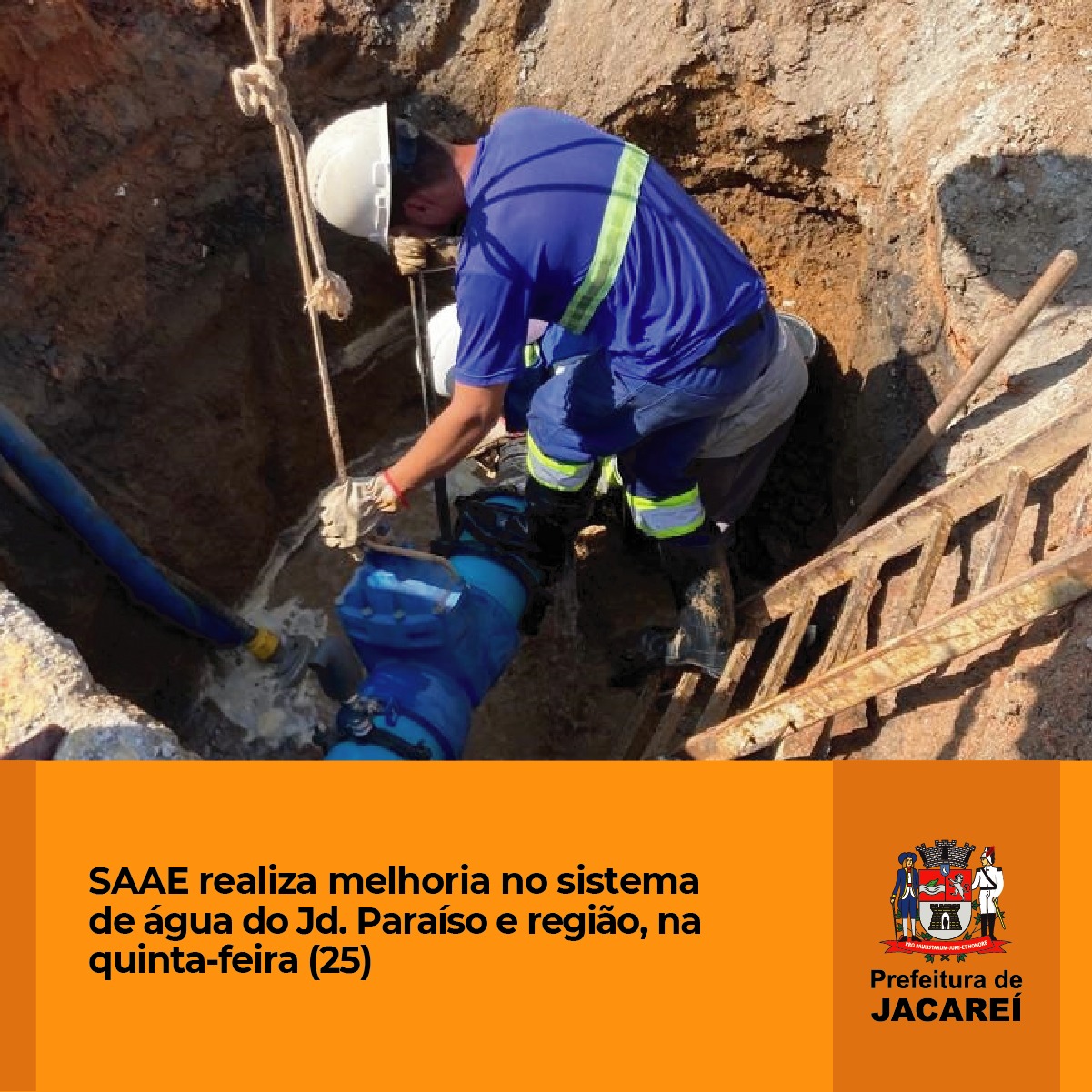 SAAE realiza melhoria no sistema de água do Jd. Paraíso e região, na ...