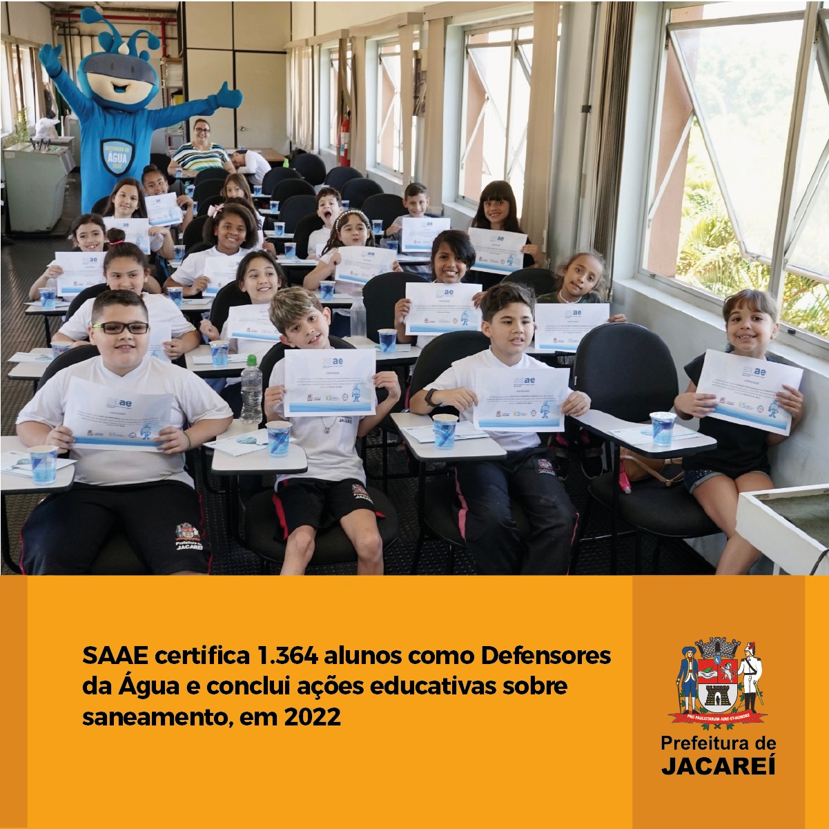 SAAE certifica 1.364 alunos como Defensores da Água e conclui ações ...