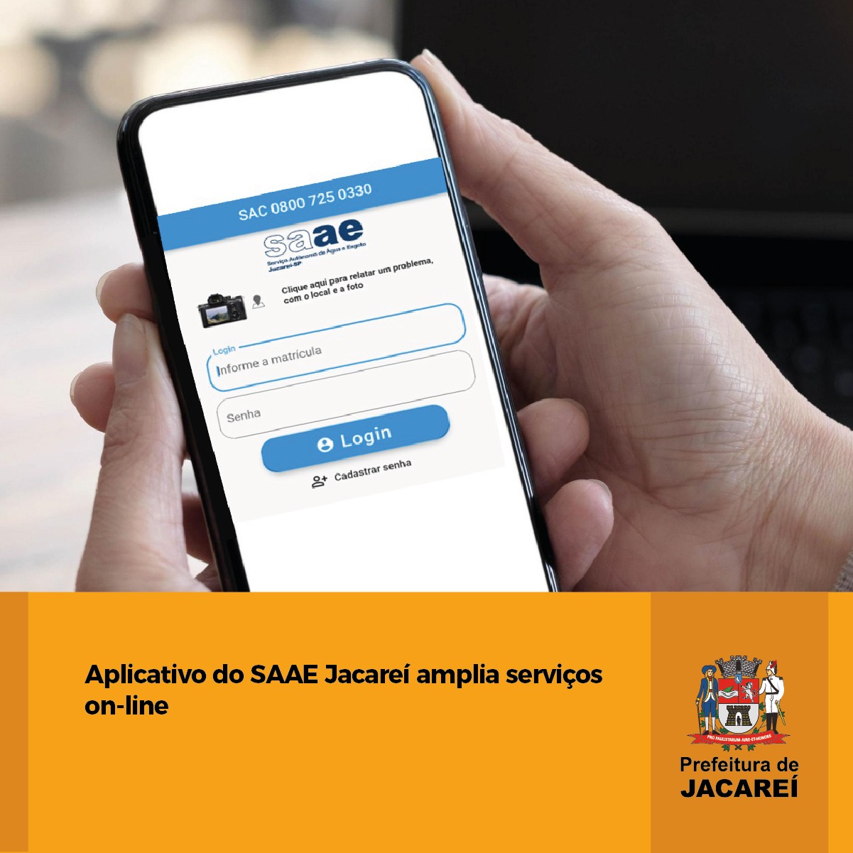 Aplicativo do SAAE Jacareí amplia serviços on-line - Prefeitura ...