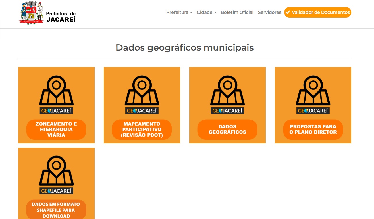 Jacareí a poucos cliques! GeoJacareí, mapa interativo da Prefeitura ...